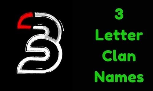  1000 3 Letter Clan Names Funny Unique Famous Badass 