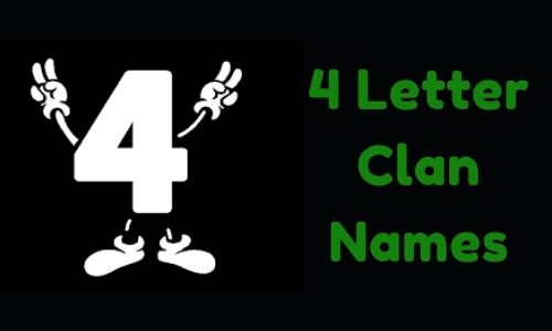  1000 4 Letter Clan Names For Pubg Funny Unique Famous 